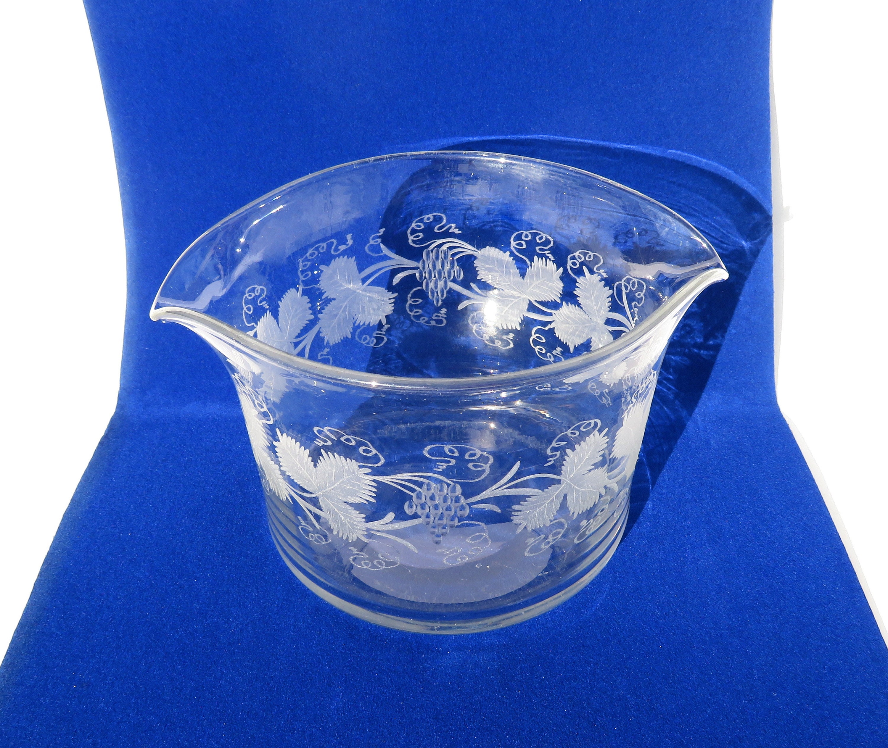 Victorian Wine Rinser in Elegant Engraved Crystal Antique | Etsy