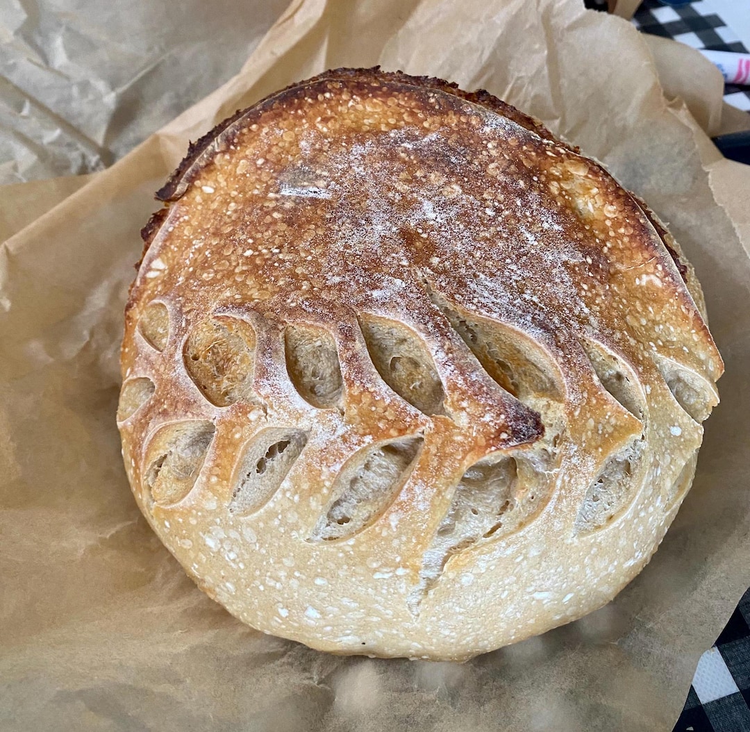 Organic Sourdough Boule: Fresh Baked Artisan Bread - Etsy