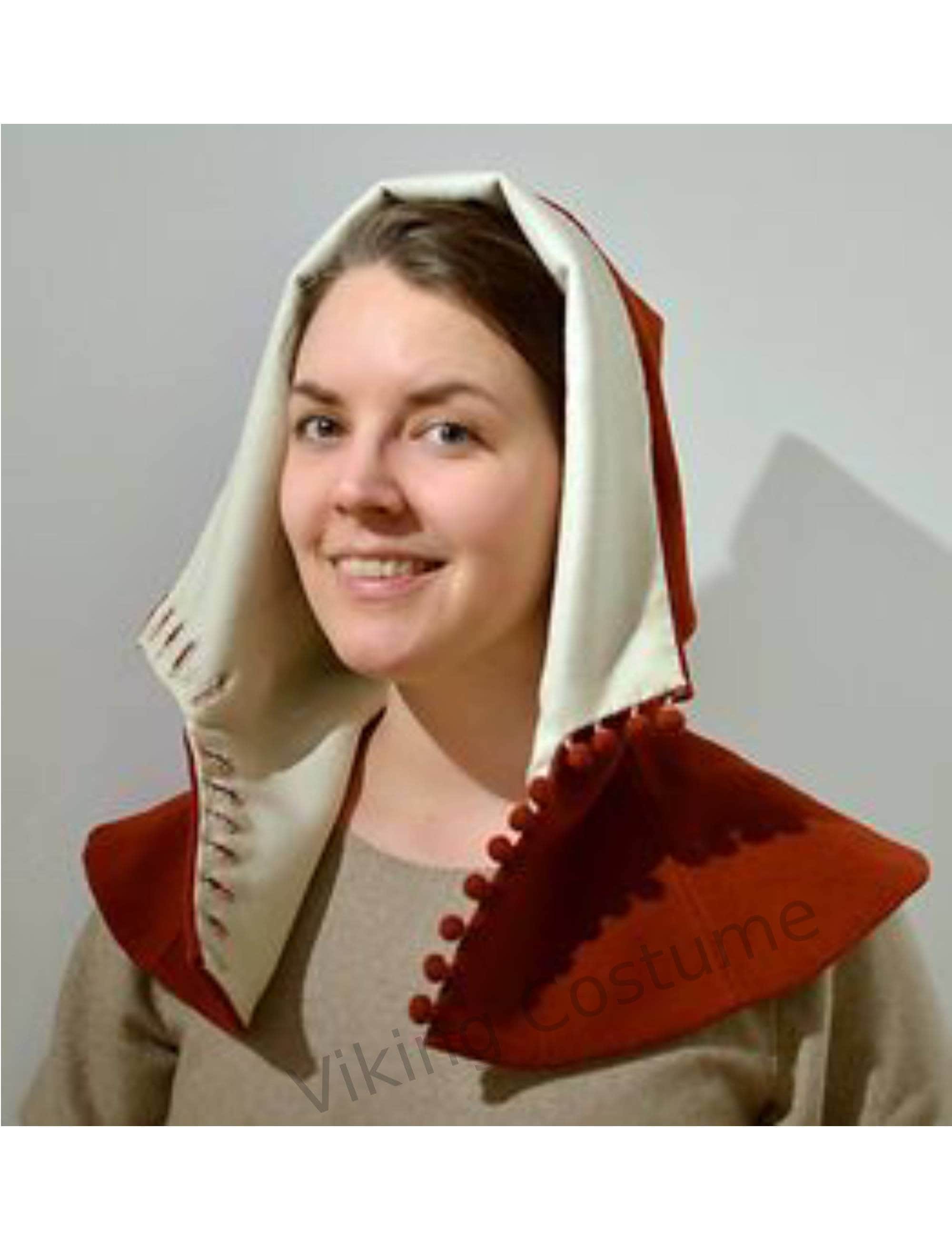 Medieval Hood Medieval Ladies Open Hood Middle Age - Etsy