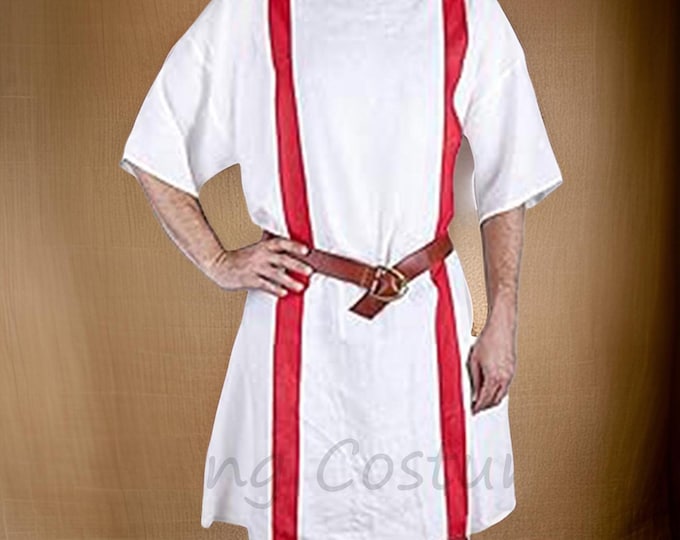 Ancient Roman Linen Tunica With Clavi, Reenactnent, Antiquity - Etsy