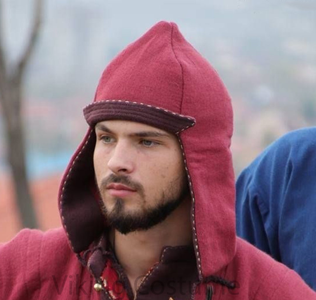 Wool Medieval Hood: Viking Gugel Chaperone - Etsy