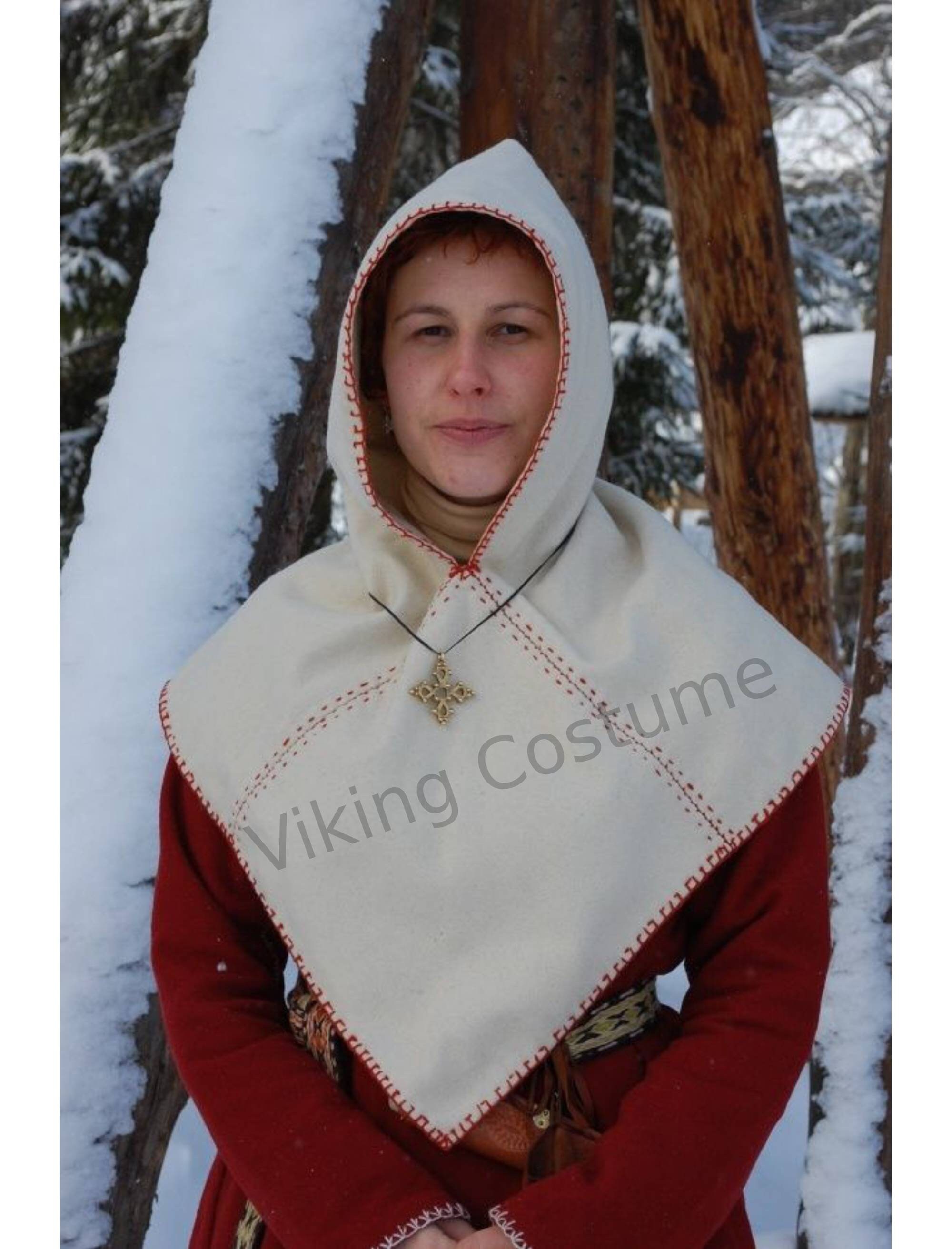 Wool Viking Hood - Costume Hood - Etsy