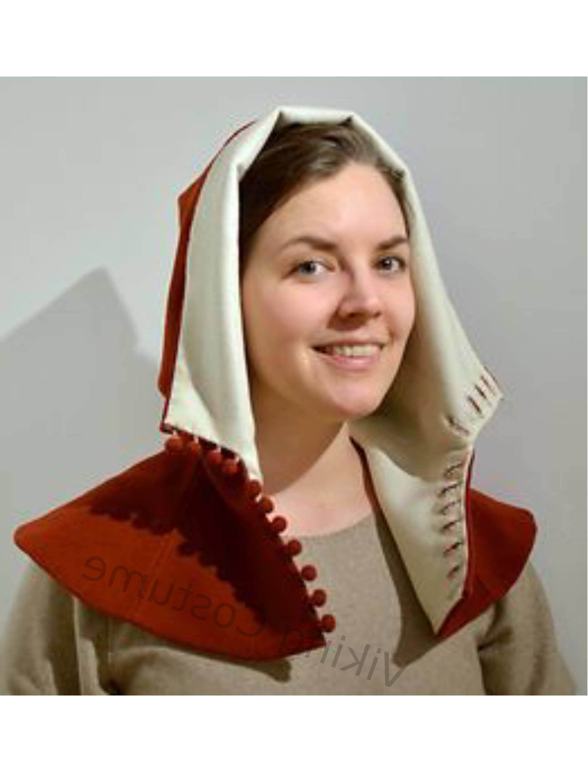 Medieval Hood Medieval Ladies Open Hood Middle Age - Etsy