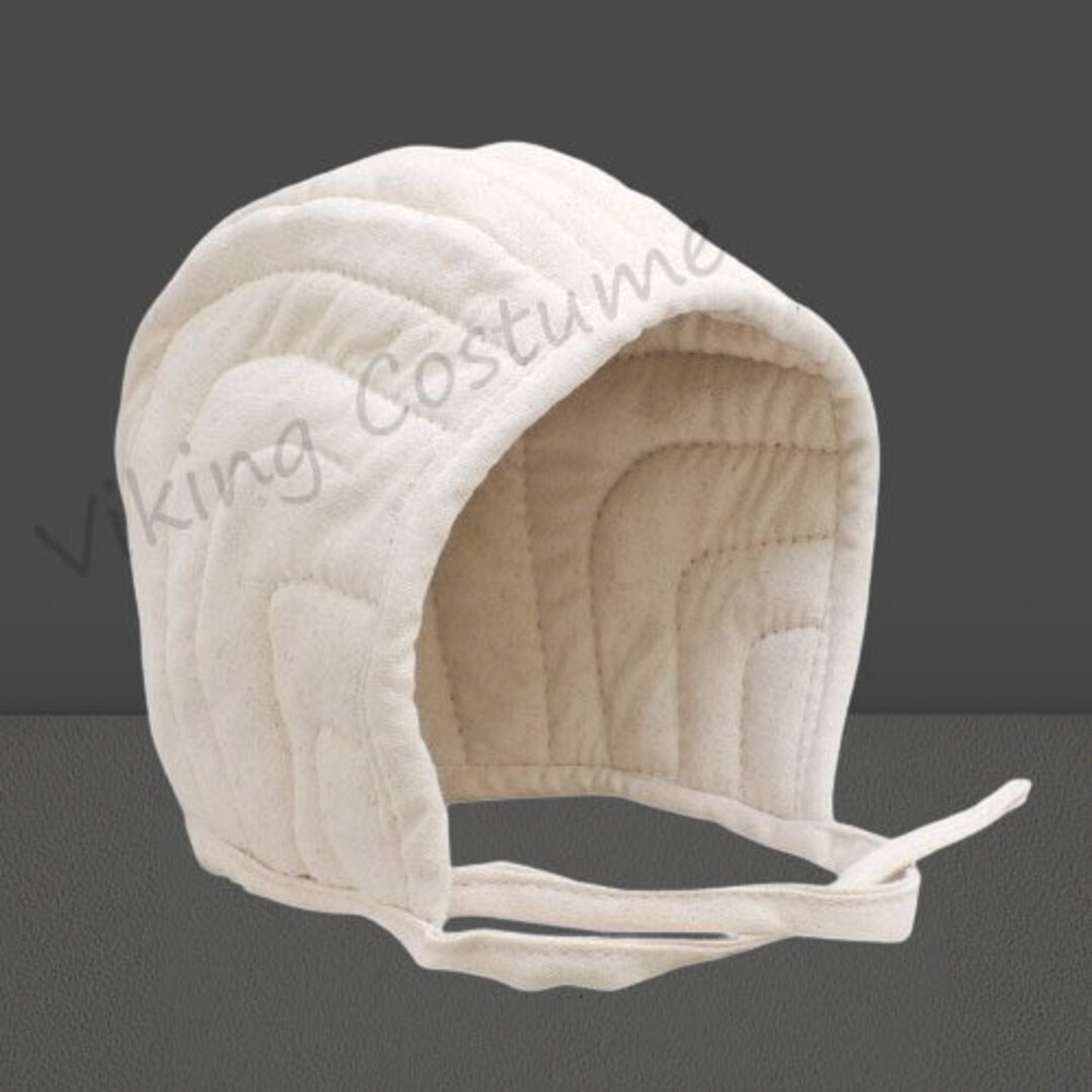 Padded Arming Cap for Medieval Helmet Cotton Padded Coif - Etsy