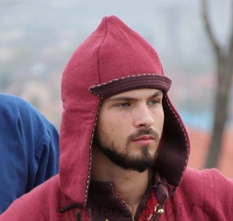 Wool Medieval Hood: Viking Gugel Chaperone - Etsy
