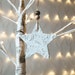 Large Hanging Star & Moon Set | Embossed Clay Decoration | Celestial ...