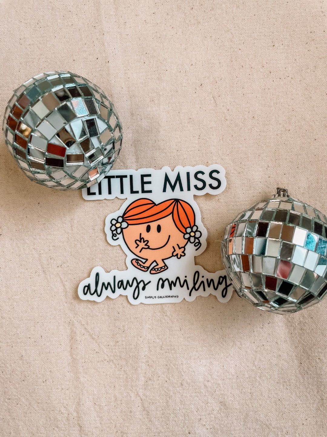 Little Miss Always Smiling Vinyl Sticker - Etsy