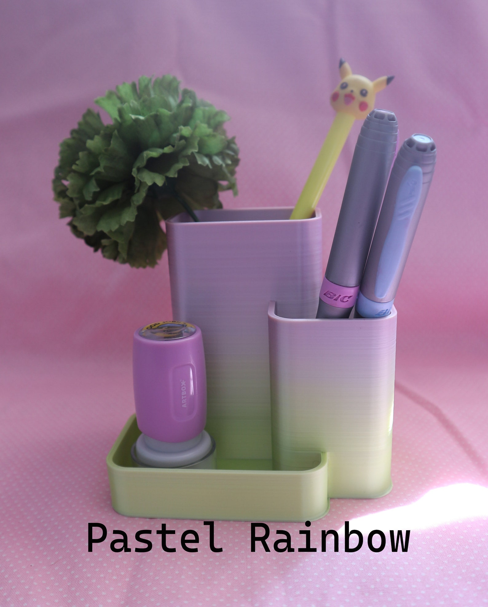Cute Desk Organizer Hold Cute Rainbow Color Pencil/pen Holder - Etsy