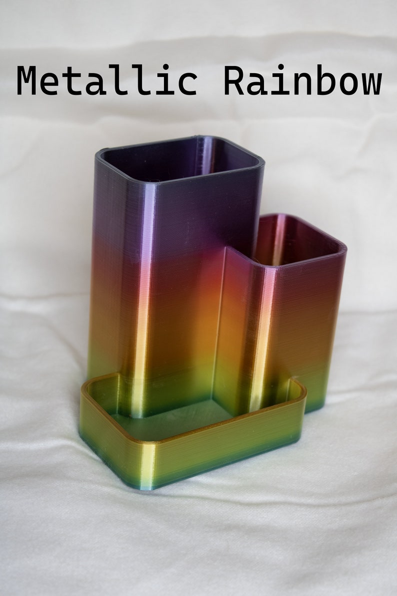 Cute Desk Organizer Hold Cute Rainbow Color Pencil/pen Holder - Etsy