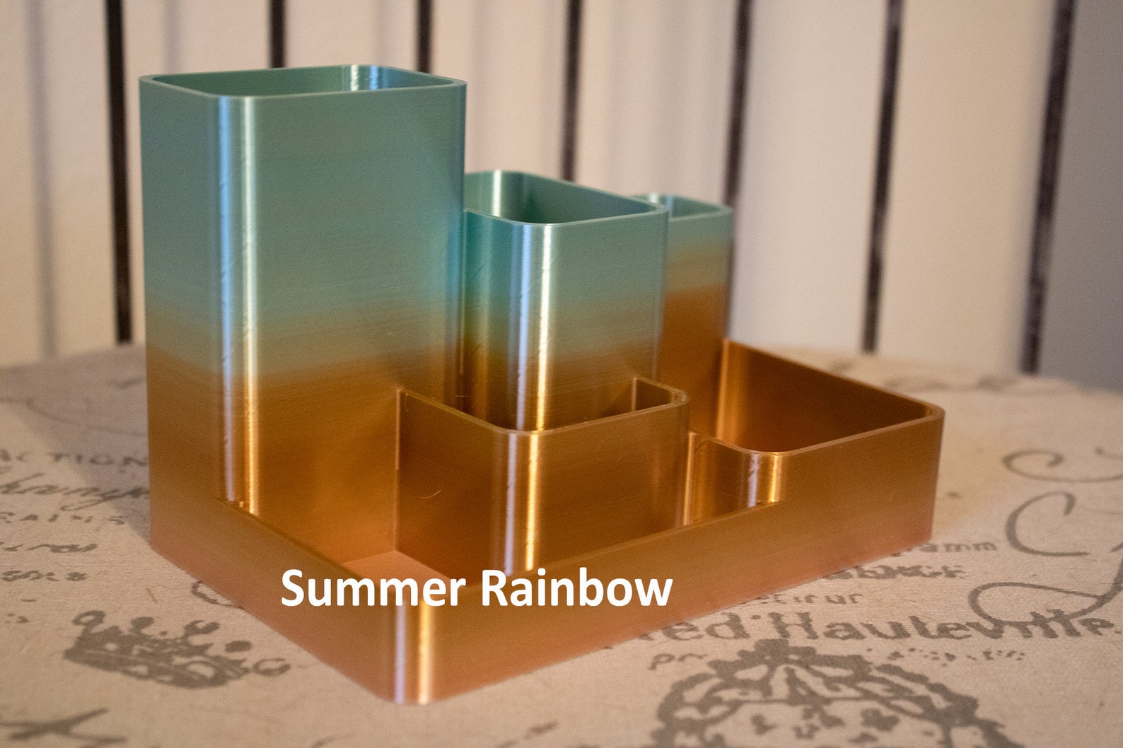 Cute Desk Organizer Hold Cute Rainbow Color Pencil/pen Holder - Etsy