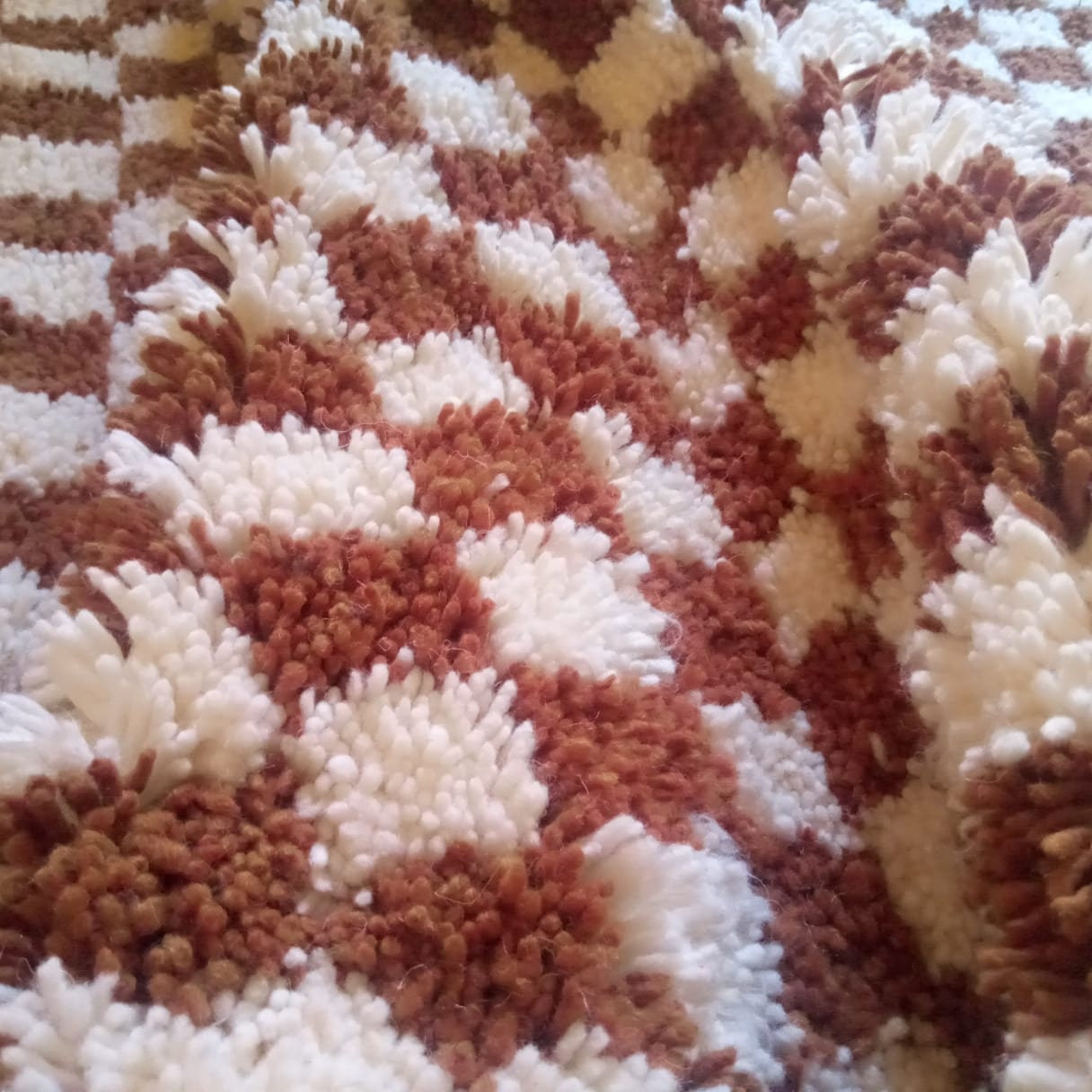 Checkered Berber Rug / Checkerboard Moroccan Rug / Handmade | Etsy