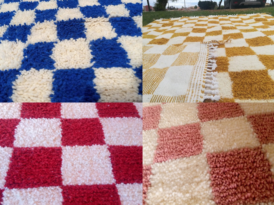 Moroccan Checkered Rug - Etsy