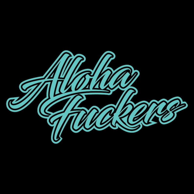 Funny Aloha Decal Hawaiian Islands Sticker - Etsy