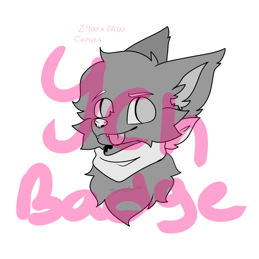 Custom Fursona Digital Badges - Etsy