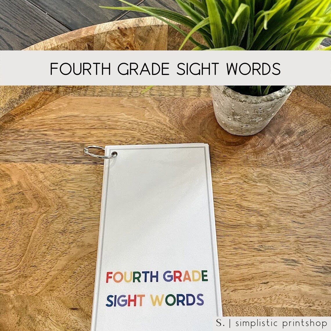 Fourth Grade Sight Word Flashcards Word List | 120 Sight Words | 12 ...