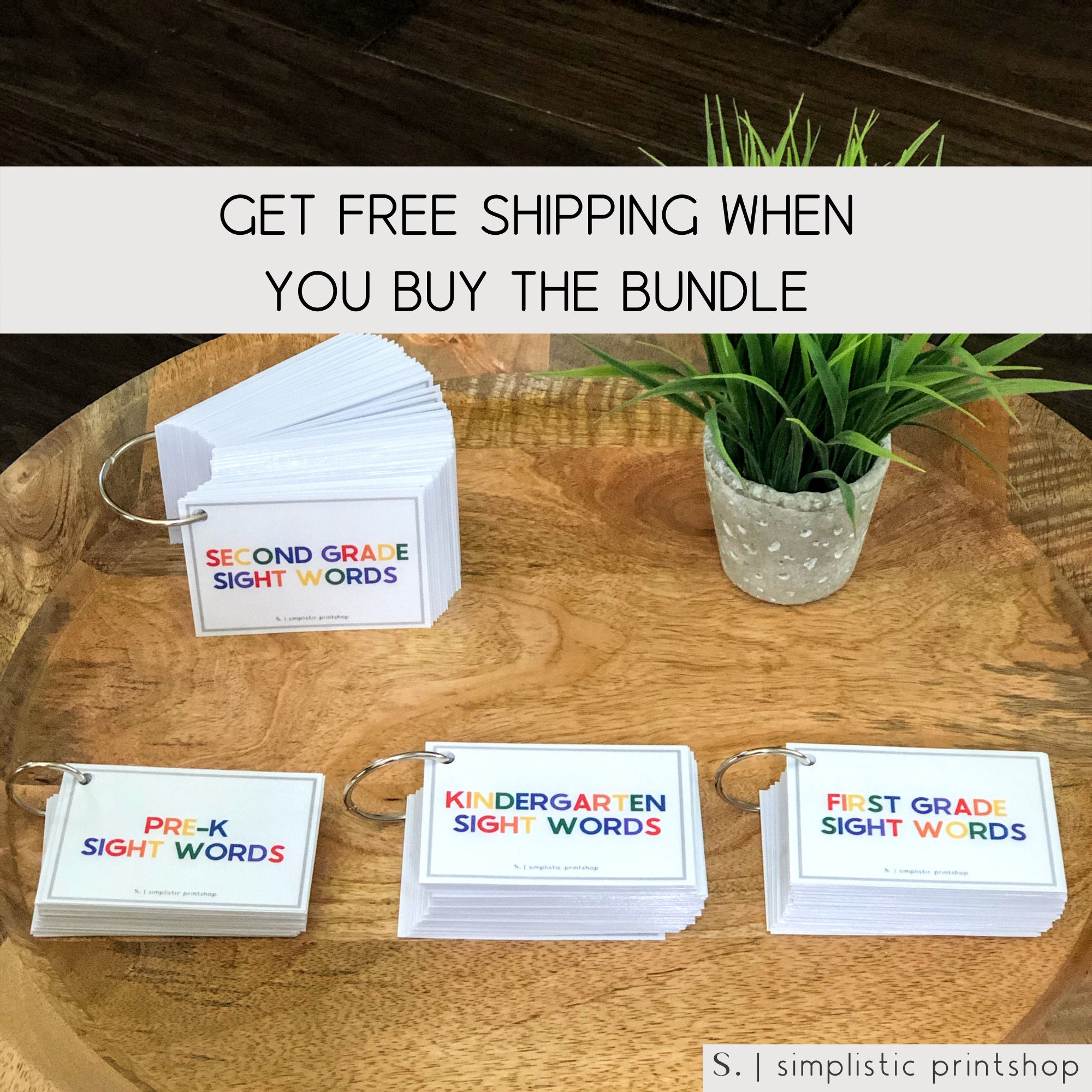 Pre-k, Kindergarten, First Grade, Second Grade Sight Word Flashcards ...