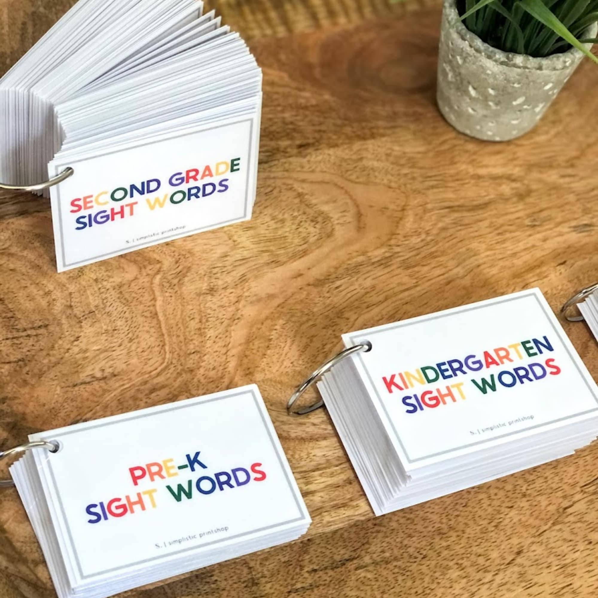 Pre K Sight Word Flashcards | 33 Sight Words | Laminated Flashcards ...