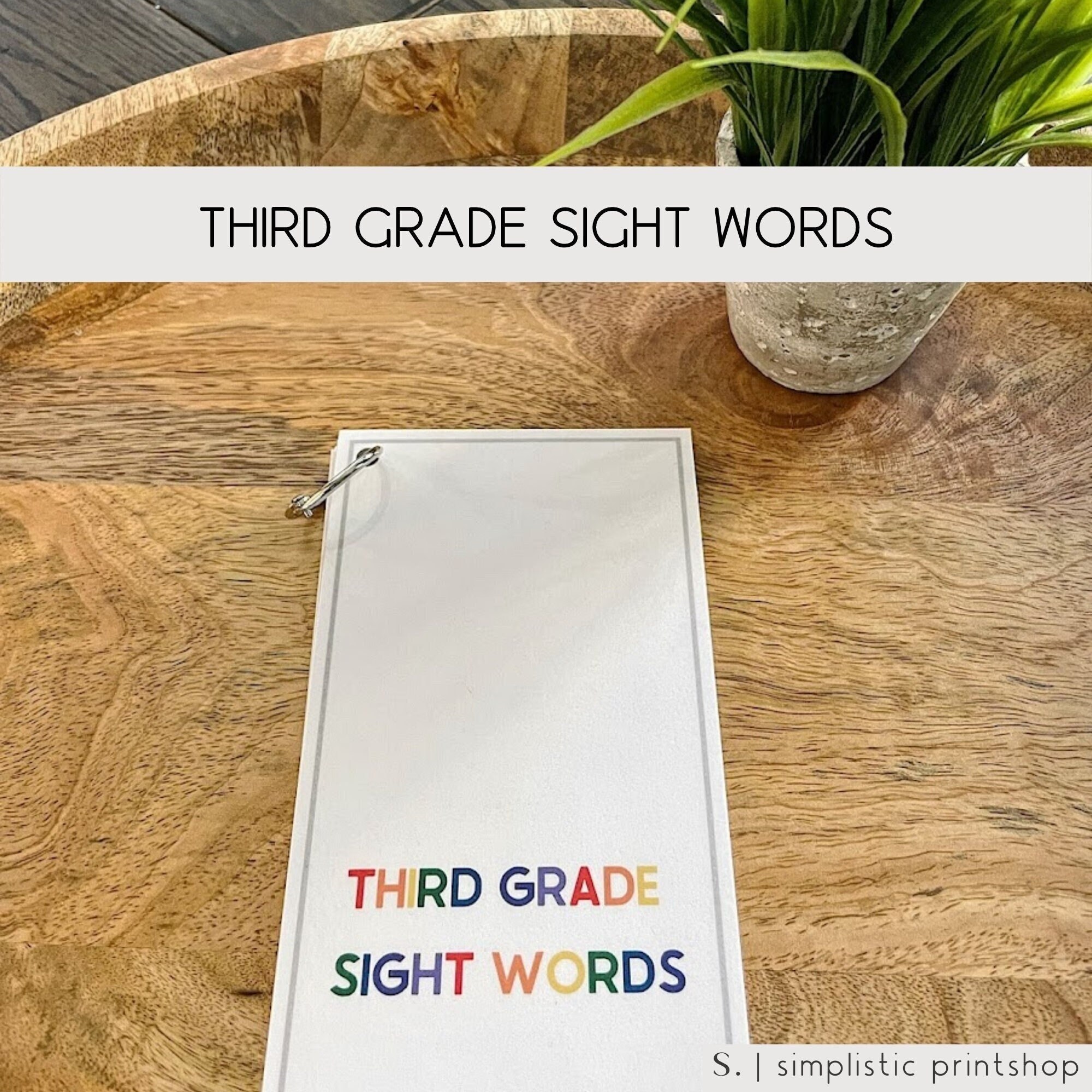 Third Grade Sight Word Flashcards Word List 130 Sight Words 13 ...