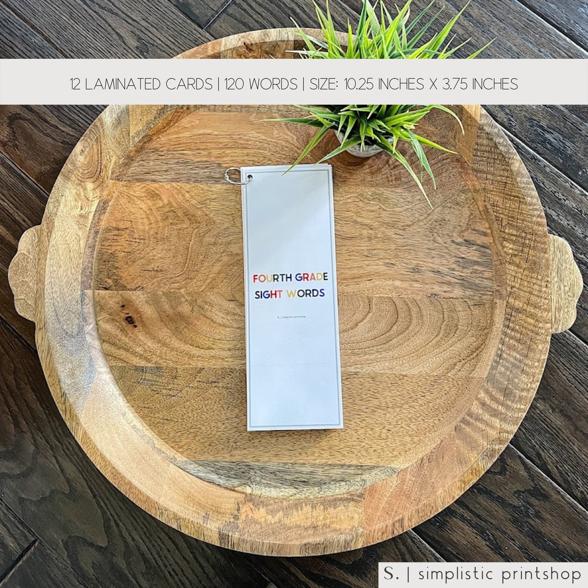 Fourth Grade Sight Word Flashcards Word List | 120 Sight Words | 12 ...