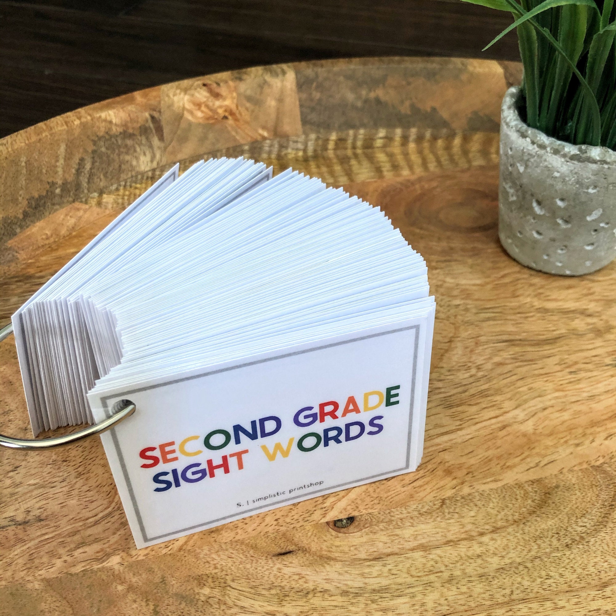 Second Grade Sight Word Flashcards | 127 Sight Words | Laminated ...