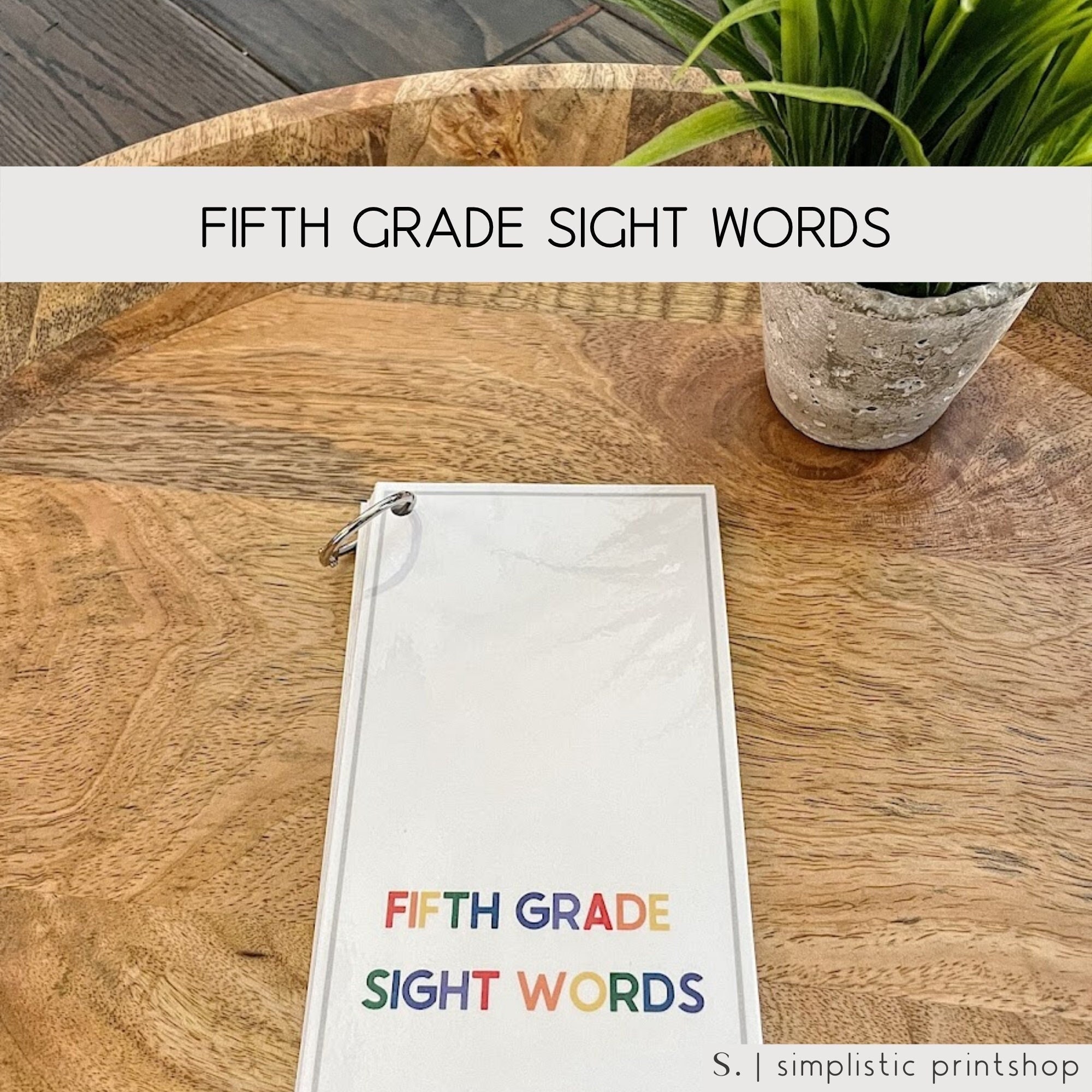 Fifth Grade Sight Word Flashcards Word List | 120 Sight Words | 12 ...