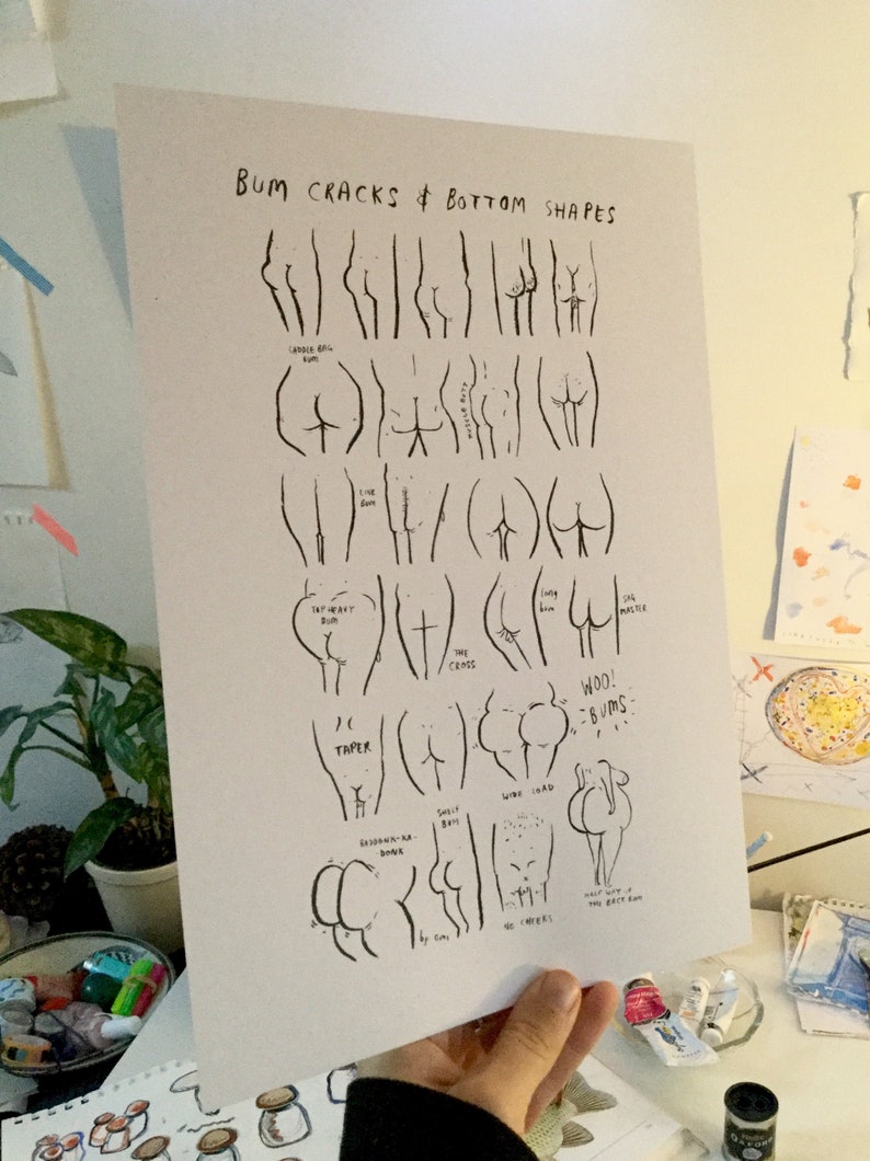 BUTT PRINT! - Etsy