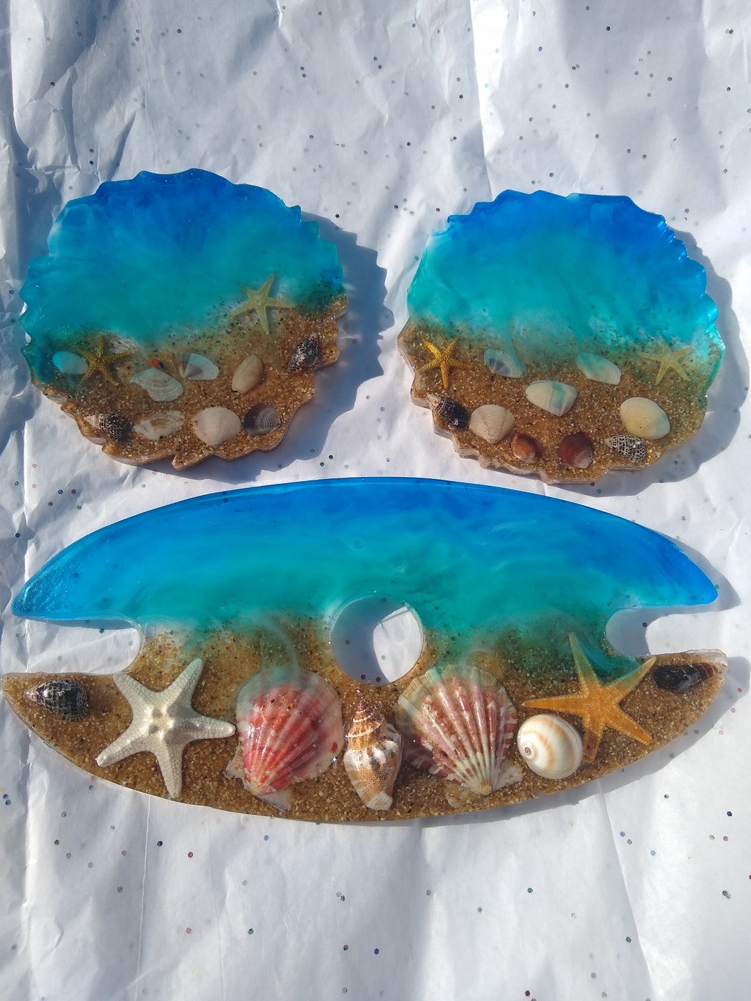 Beach Themed Wine Rack With Coasters - Etsy