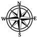 Compass Rose - 1/8" Steel - Raw - Heat Treated - Powder Coated - Etsy