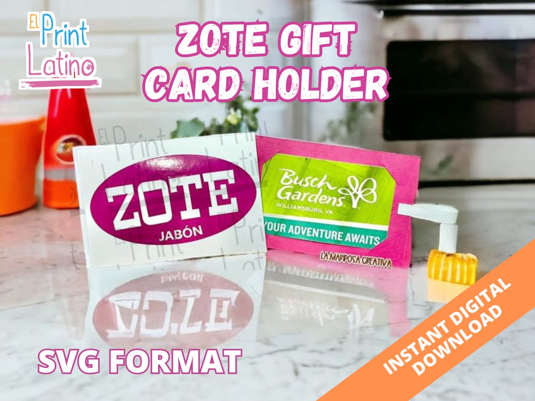 Jabon 'zote' Gift Cardholder Template - Etsy