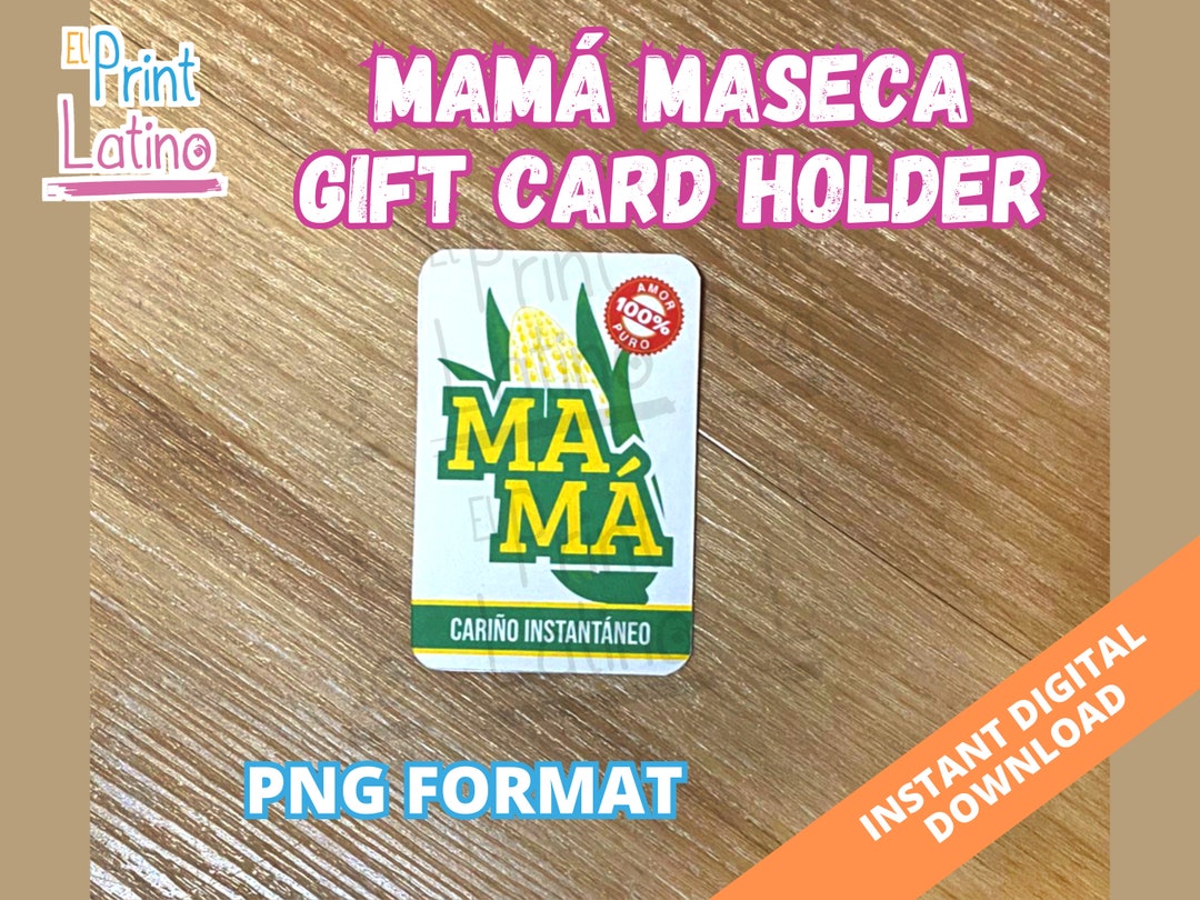 Maseca Gift Card Holder, Latino Paper Crafts, Mexican Mothers Day, Dia ...