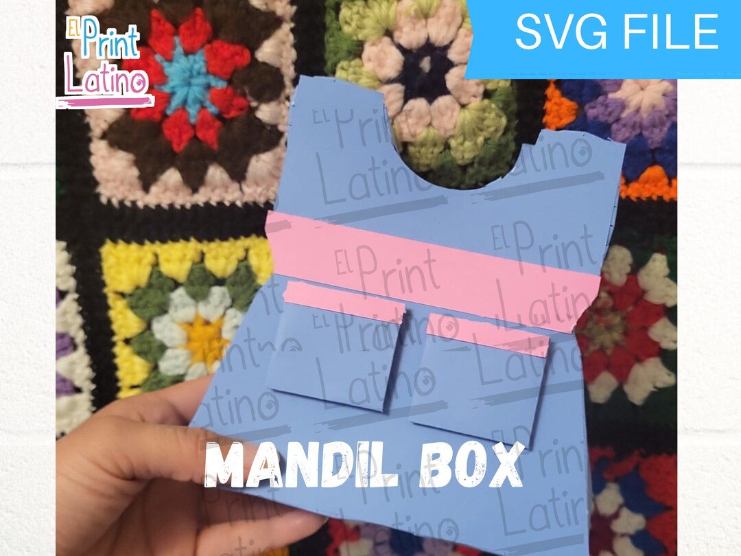 Mandil Paper SVG, Latino Paper Crafts, Mexican Apron, Strawberry Box ...