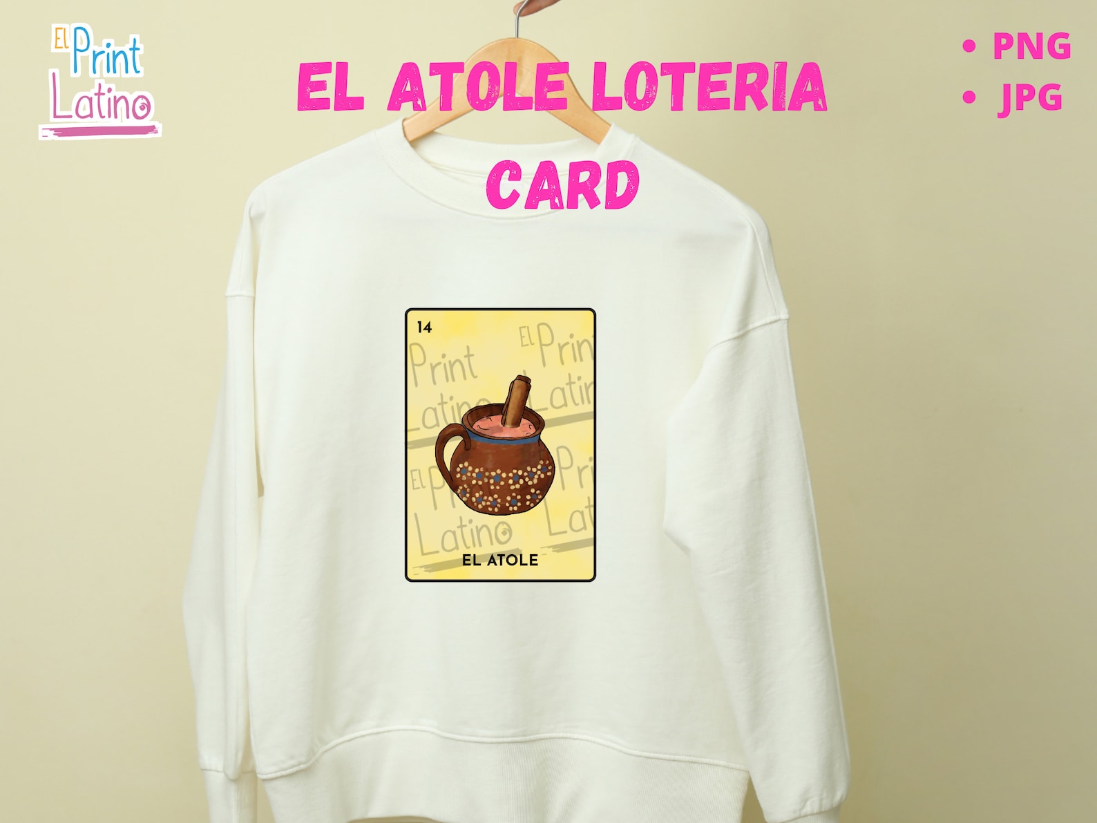 El Atole Loteria Card, Mexican Loteria Card, Winter, Fall Loteria Card ...