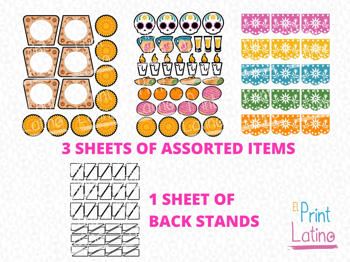 Mini Ofrenda Cutout Kit Digital Download - Etsy