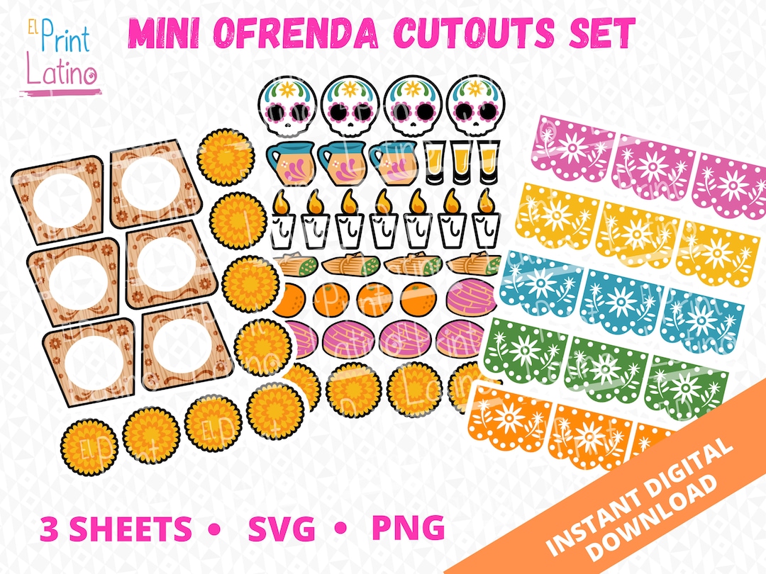 Mini Ofrenda Cutout Kit | Digital Download - Etsy