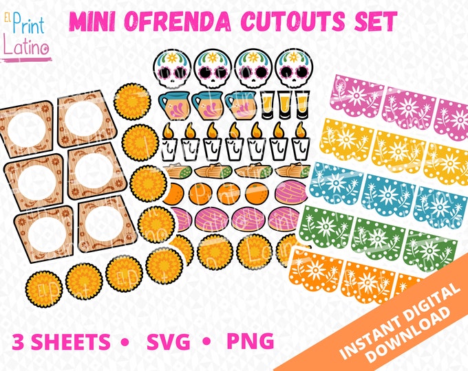 Mini Ofrenda Cutout Kit Digital Download - Etsy Australia
