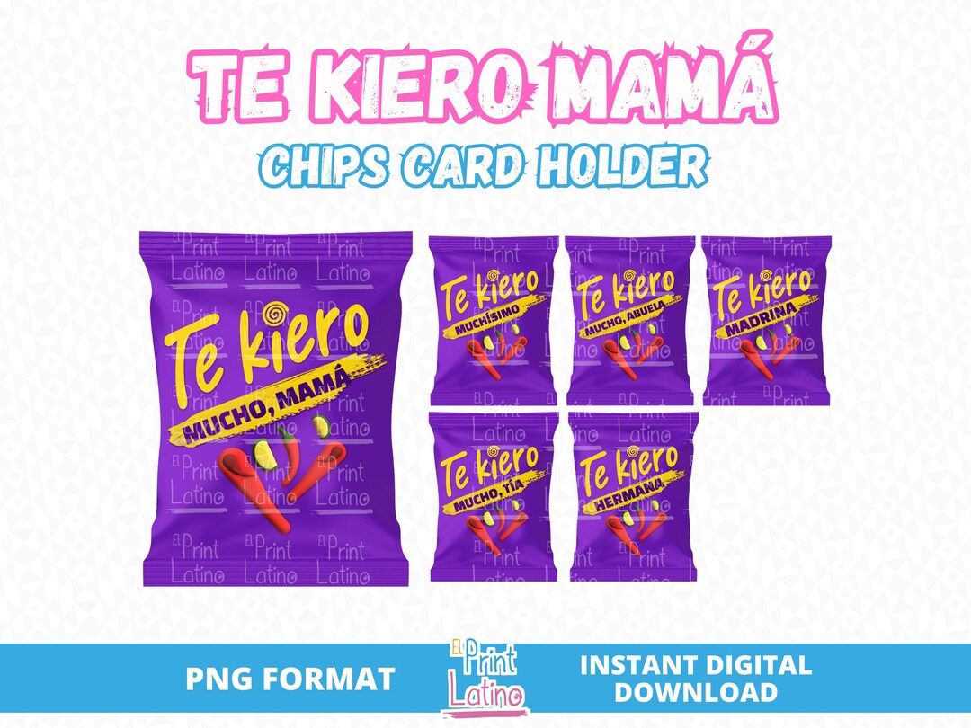 Takis Chips Te Kiero Gift Card Holder Bundle, Mexican Mothers Day, Dia ...