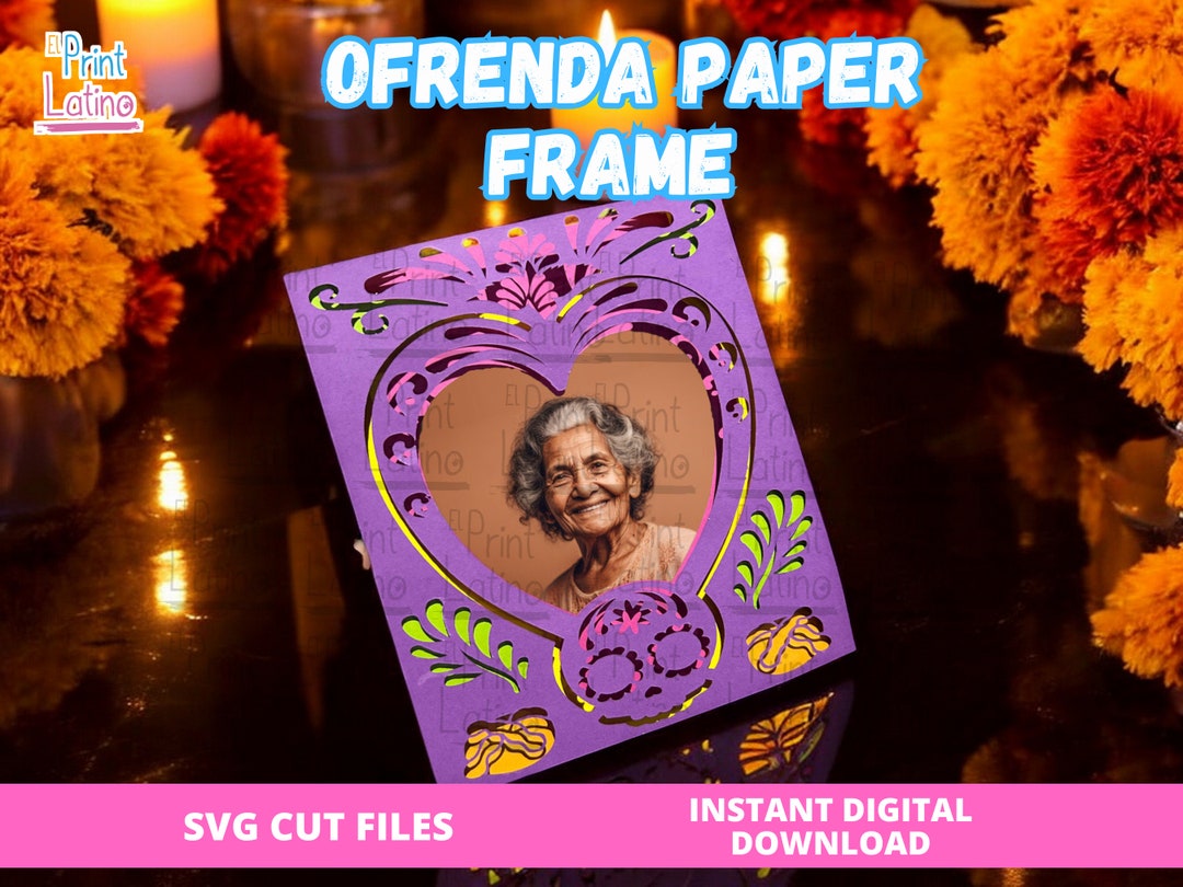 Ofrenda Frame Layered Cutout, Dia De Muertos, Day of the Dead, Ofrenda ...