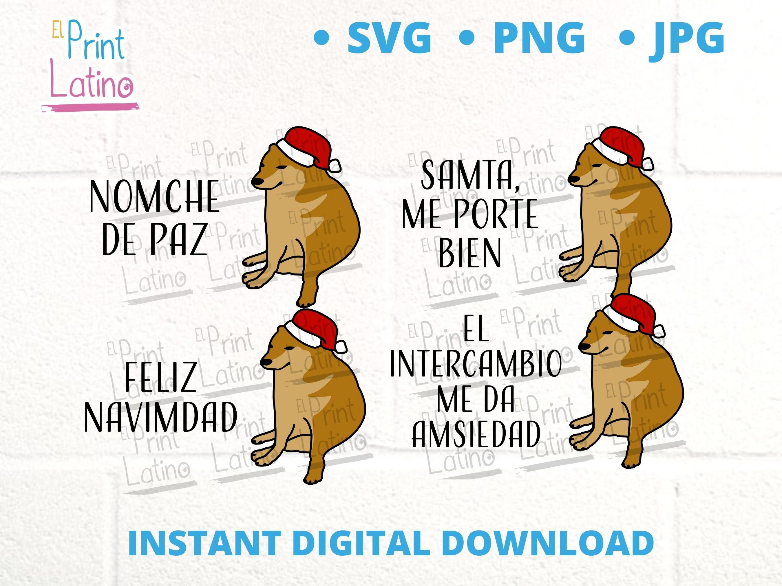 Buy Xmas Cheems Navidad, Sticker, Cheems Decal, Layerable Cheems Online ...