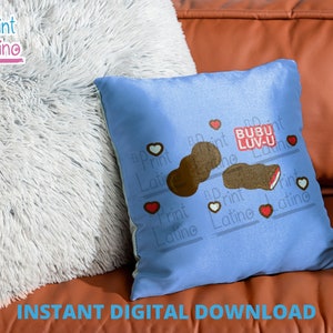 Bubu Luv U Decal, Sticker, Svg, Png and Jpg Perfect for Mugs, Tshirts ...