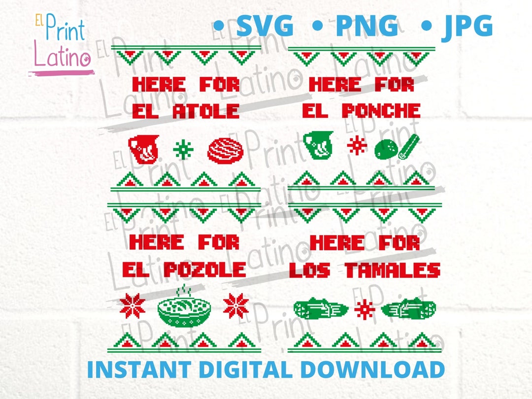 Latino Ugly Xmas Sweater Bundle | Spanish Ugly Xmas Sweater | Christmas ...