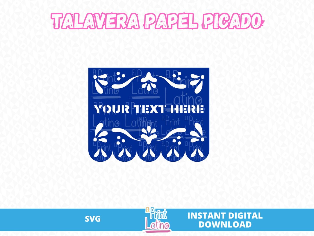 Talavera Papel Picado, Talavera Baby Shower, Talavera Wedding, Mexican ...