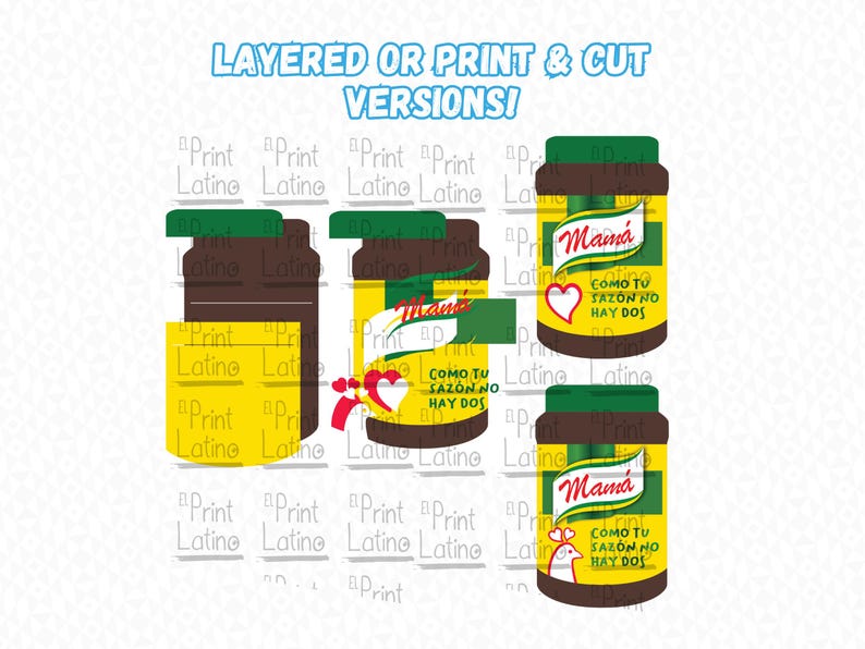 Knorr Sazón De Mamá Gift Card Holder SVG, Latino Paper Crafts, PNG and ...