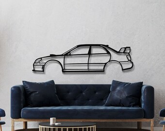 Car Outline Metal Art - Etsy