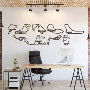 Race Track Wall Art, Track Wall Art, Car Wall Art, Metal Wall Art ...