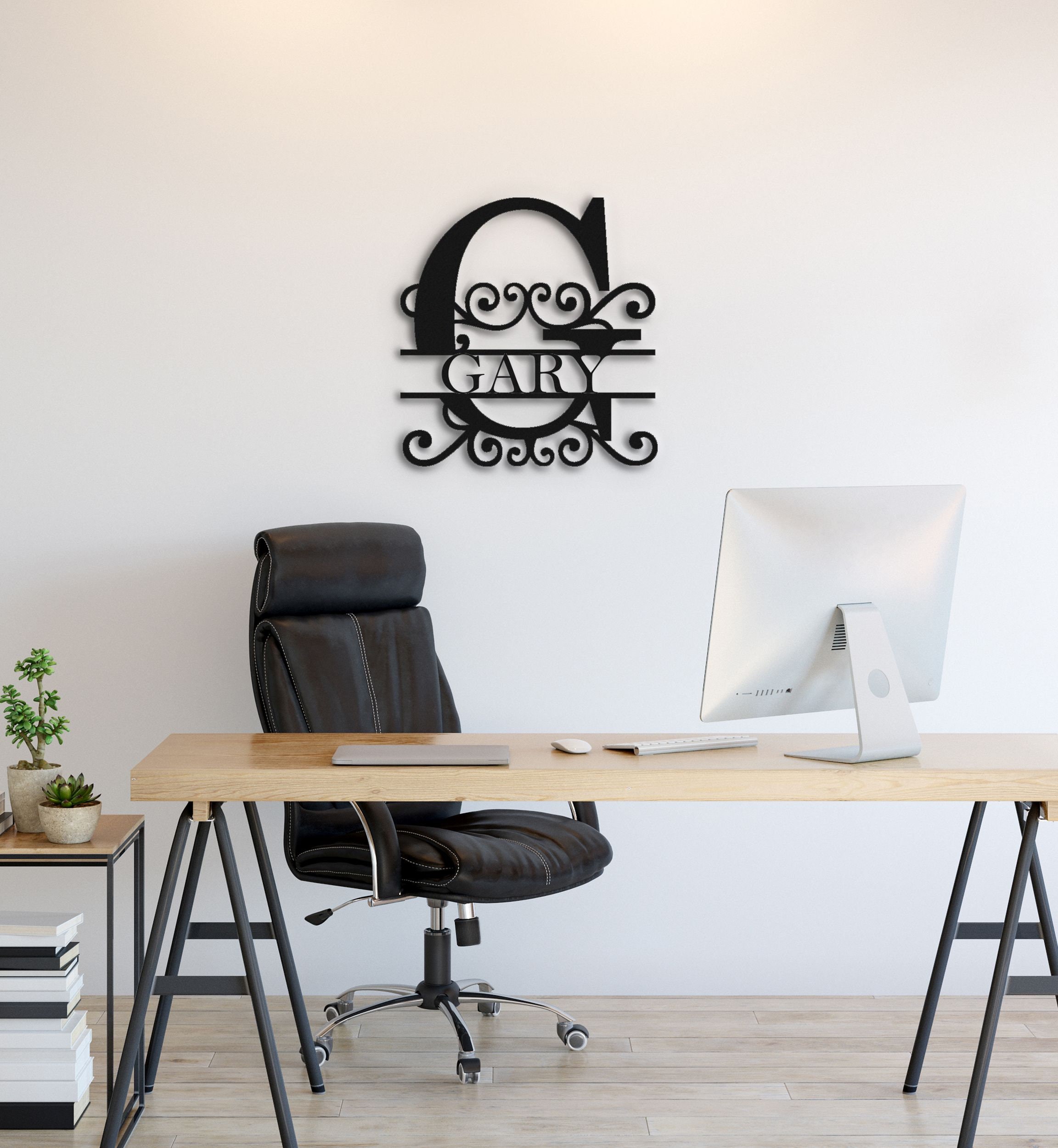 Custom Metal Sign Last Name Sign Monogram Wall Decor - Etsy