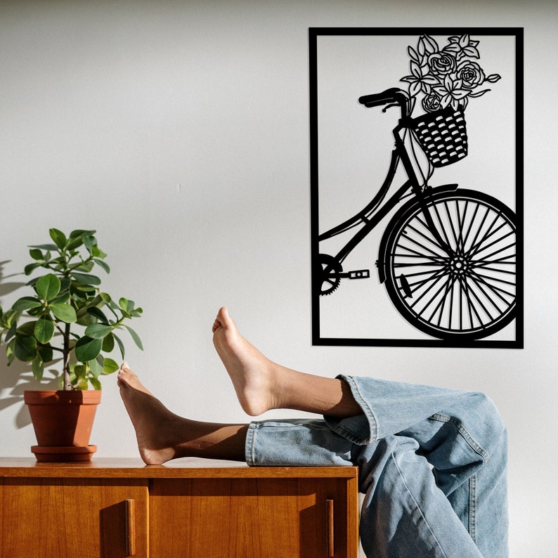 Metal Bicycle Wall Decor Bike Wall Art Home Decor Wall - Etsy