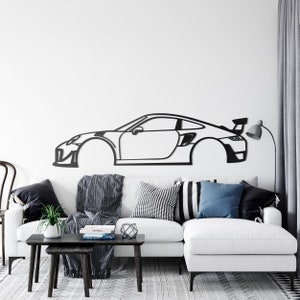 Metal Car Wall Art, Car Guy Gift, Car Wall Art, Metal Wall Art, Car ...
