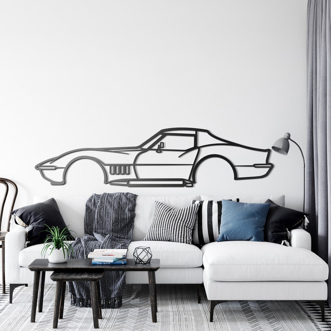 Metal Car Wall Art, Car Guy Gift, Car Wall Art, Metal Wall Art, Car ...