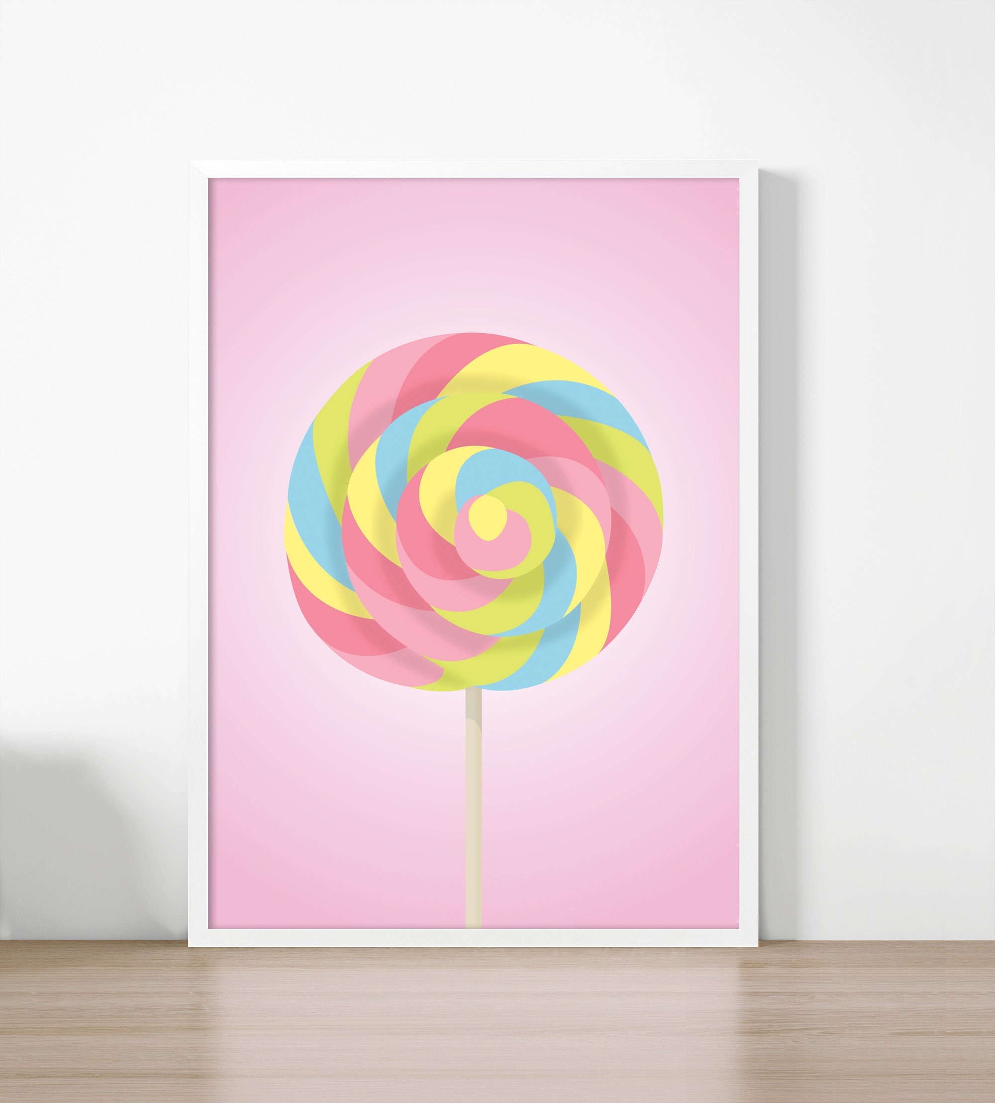 Lollipop Print, Printable Nursery Art, Wall Art for Nursery, Candy ...