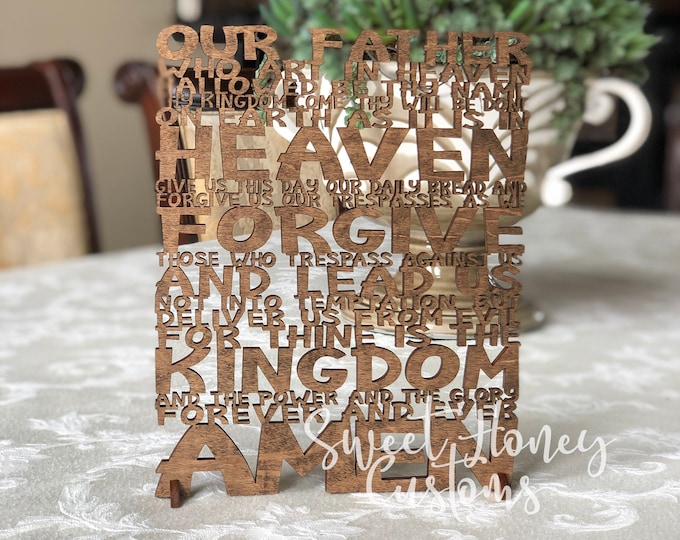 Our Father (the Lord's Prayer) - (SVG, PDF, Digital File Vector Graphic ...